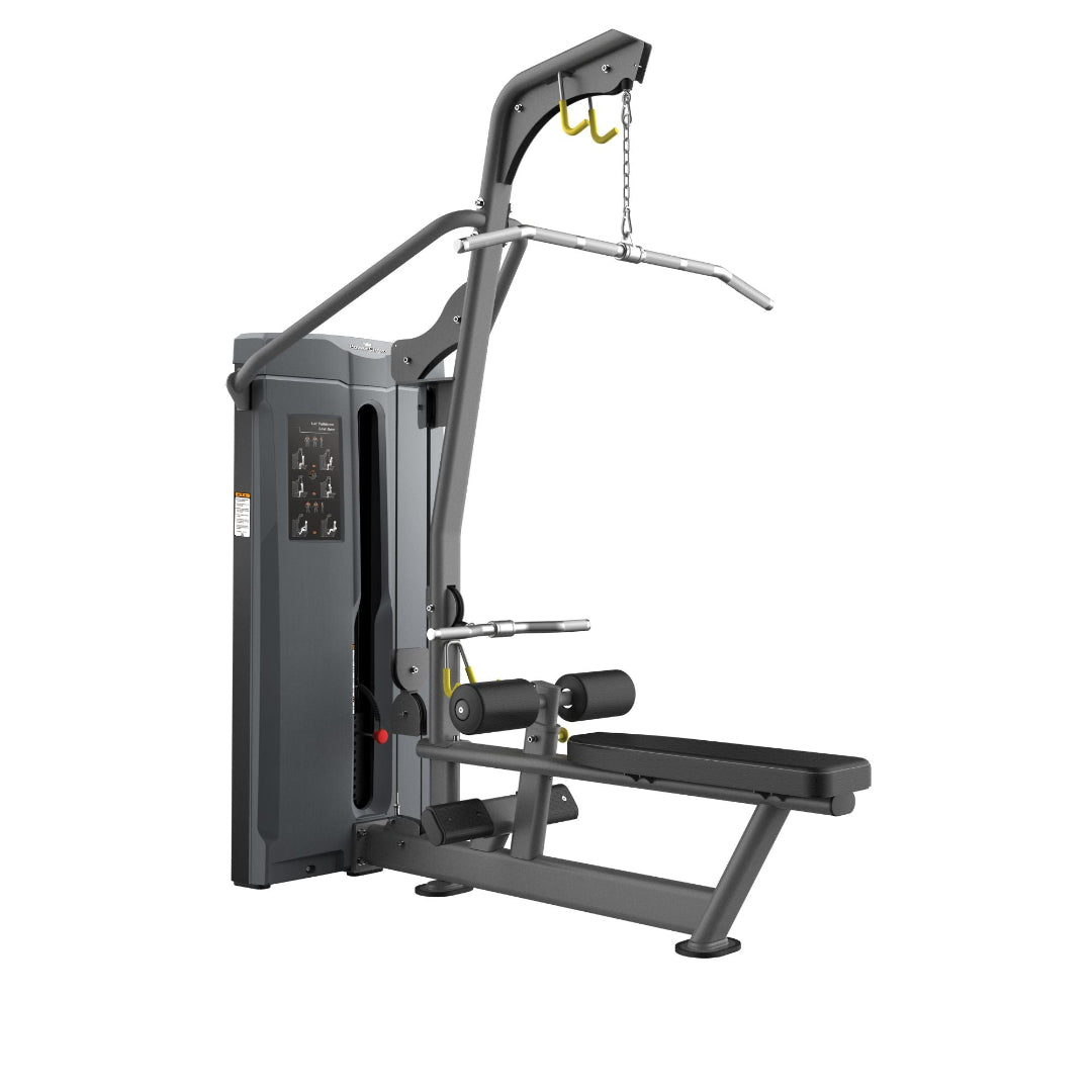 Commercial Pulldown & Seated Row Machine | Dual Back Exercise Equipment ...