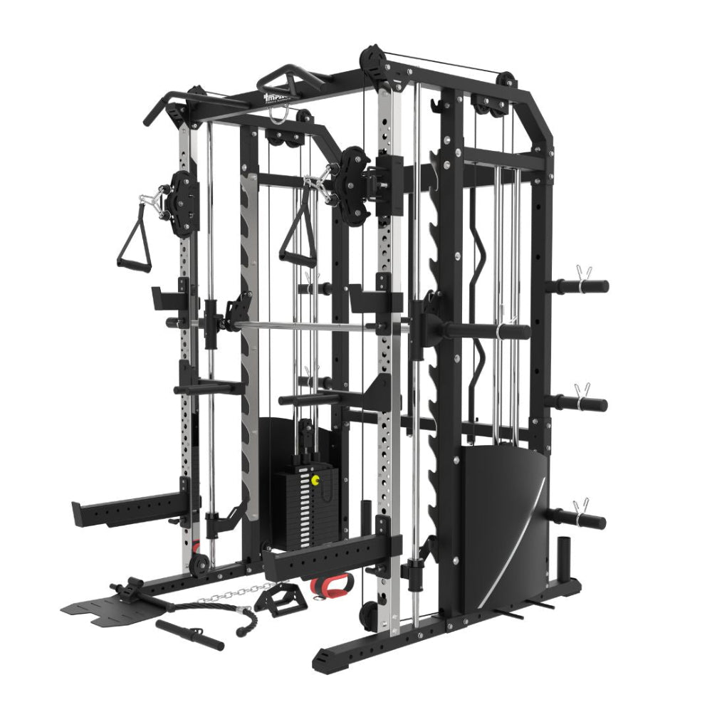 MF20 Functional Trainer with Squat Rack & Smith Machine | Compact Home ...