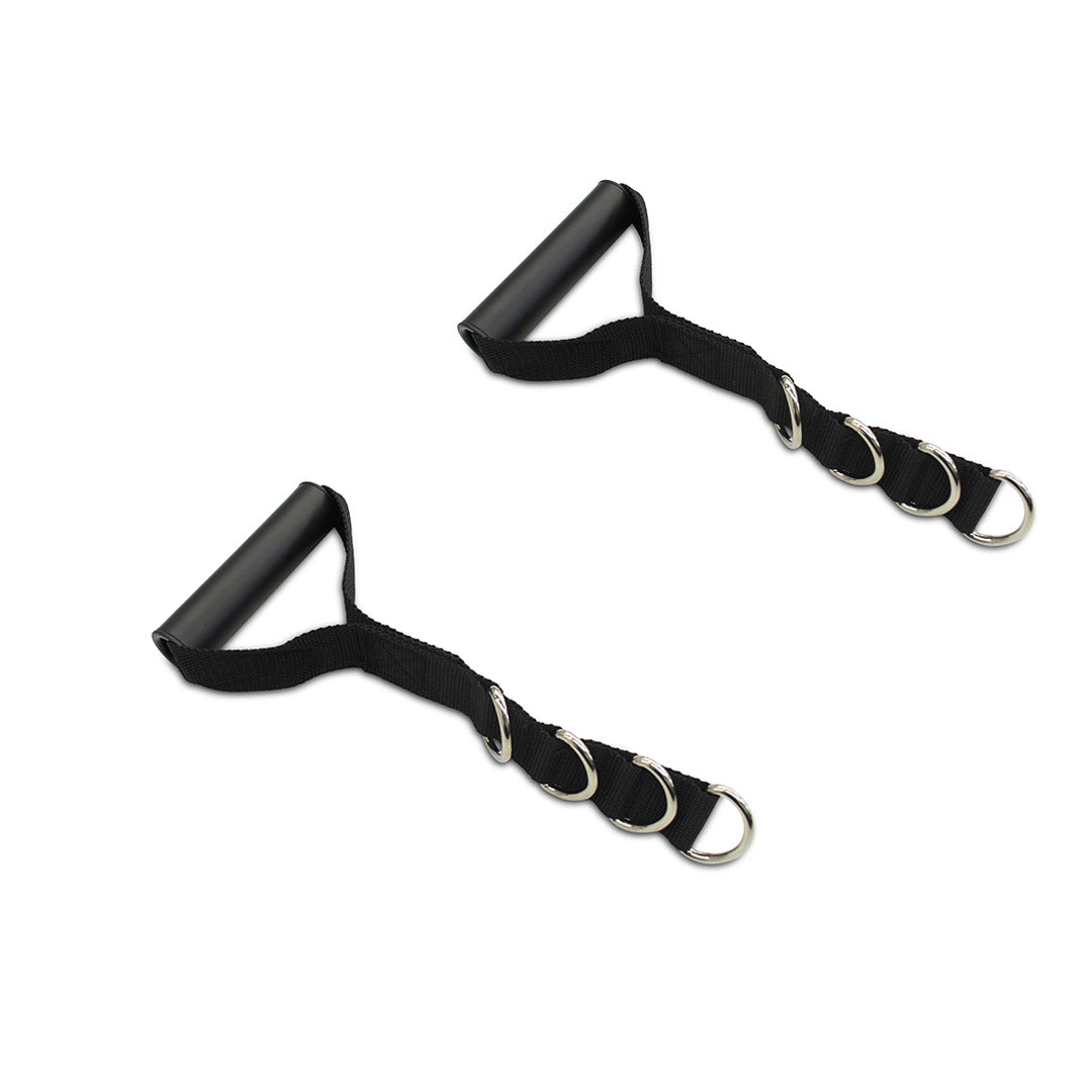 2-Pack Rubber D-Handle Gym Attachments - Durable Cable Machine Handles ...